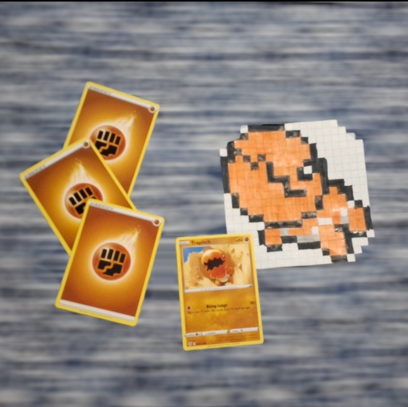 Pokemon | Toys | Trapinch 3 Energy Cards Pixel Art | Poshmark